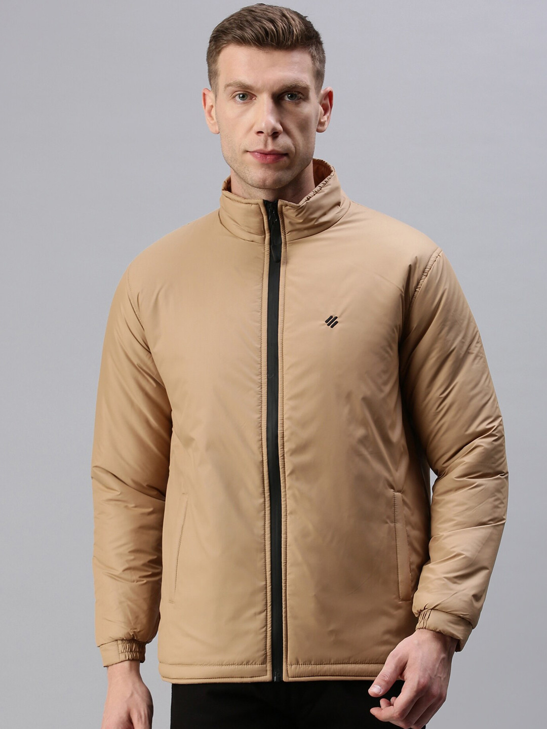 Buy ONN Men Beige Longline Padded Jacket - Jackets for Men 19496386 ...