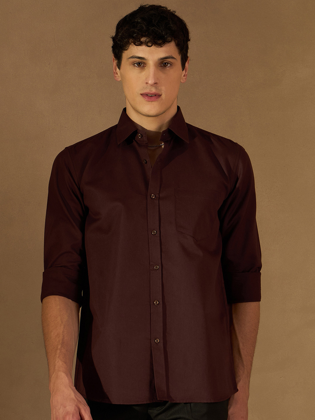 Buy DENNISON Men Brown Formal Shirt - Shirts for Men 1950266 | Myntra