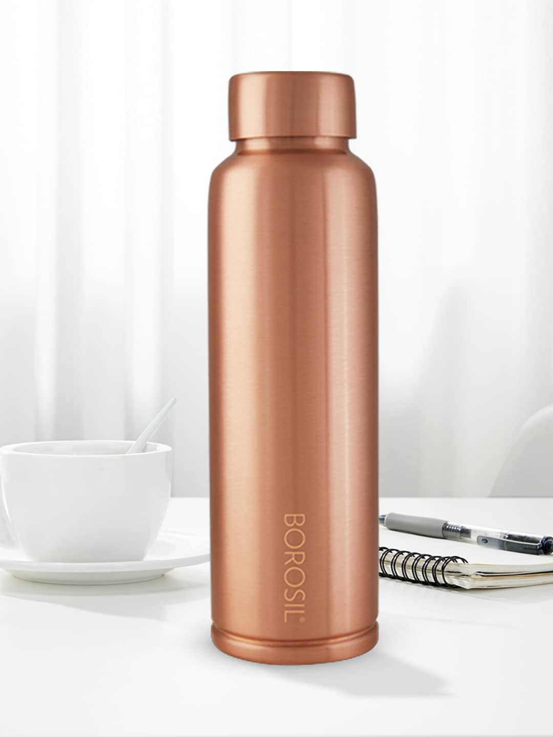 Buy BOROSIL Copper Toned Solid Water Bottle - Water Bottle for Unisex ...