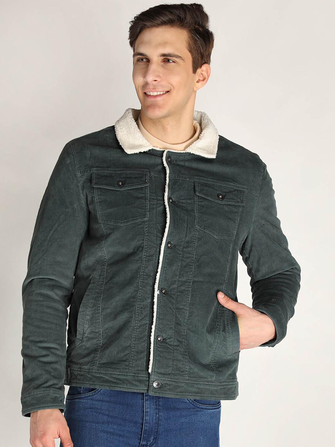 Buy LURE URBAN Men Olive Green Tailored Jacket - Jackets for Men ...