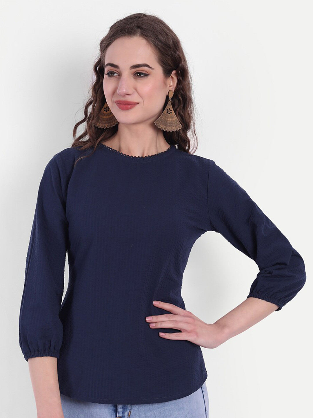 Buy SUTI Women Navy Blue Top - Tops for Women 19517882 | Myntra