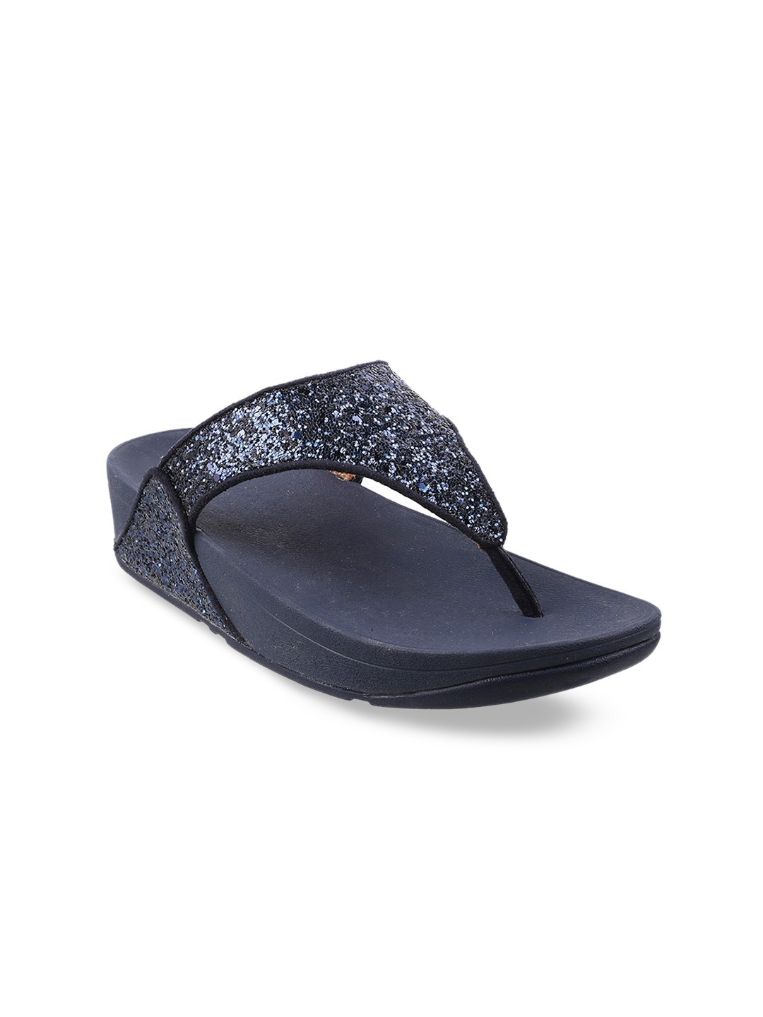 Buy Fitflop Blue Embellished Flatform Sandals - Heels for Women ...