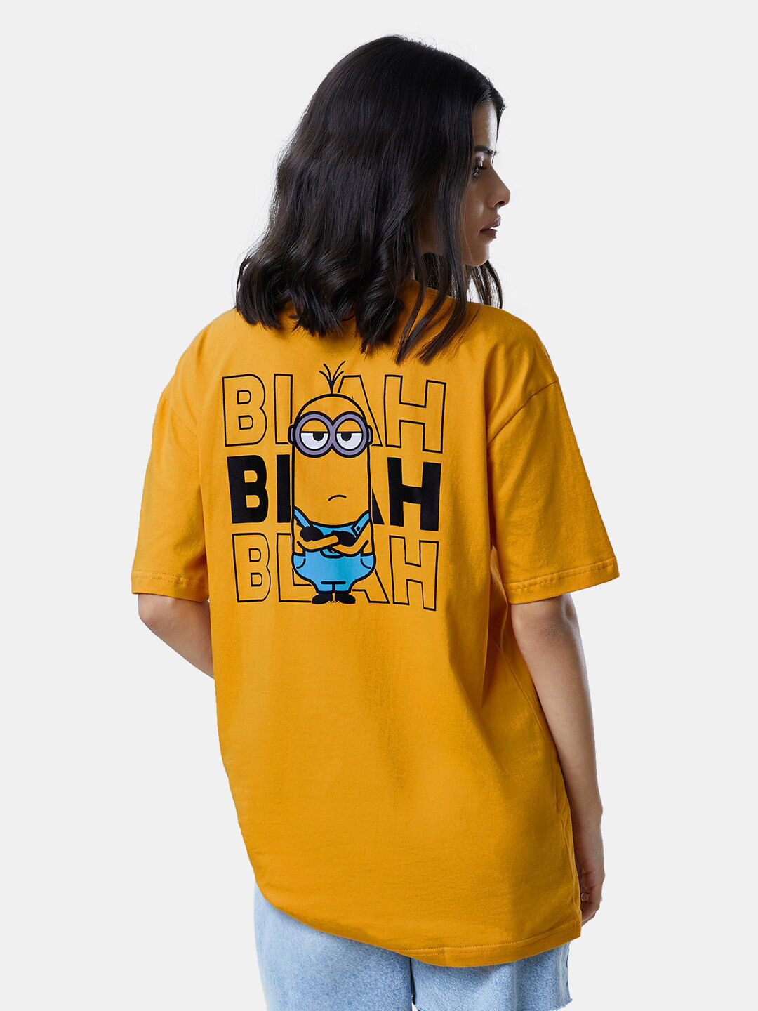 Buy The Souled Store Minions: Blah Blah Blah Yellow Boyfriend T Shirts ...