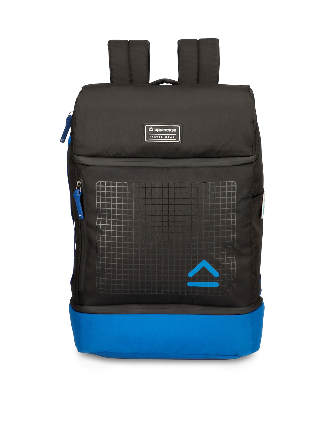 Buy Uppercase Unisex Black & Blue Multi Utility Sustainable Backpack ...