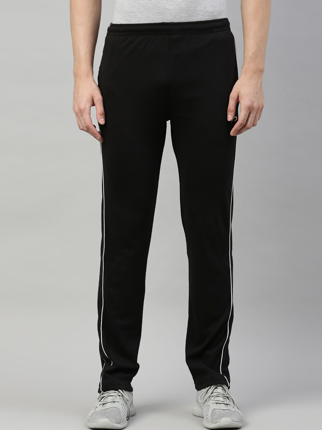 Buy Proline Active Men Black Solid Cotton Track Pants - Track Pants for ...