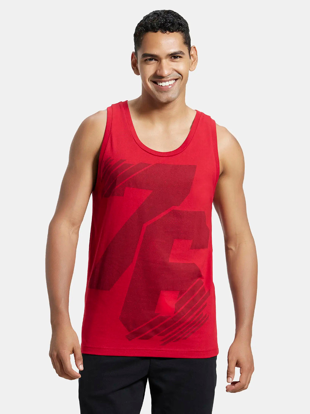 Buy Jockey Combed Cotton Rich Graphic Tank Top 9928 - Innerwear Vests ...