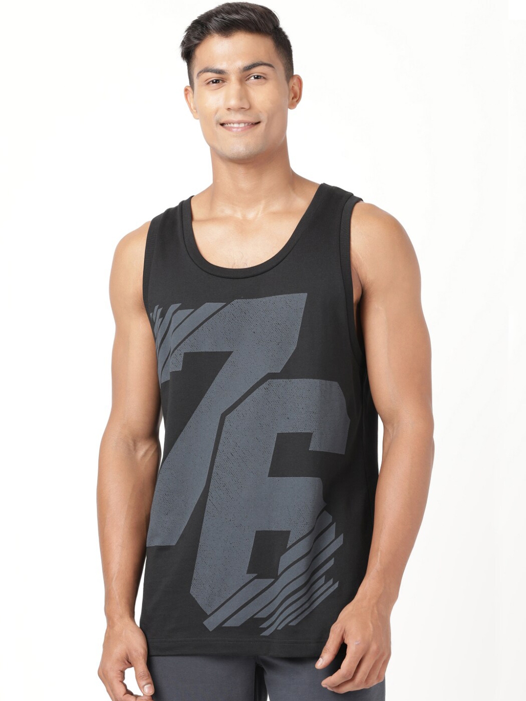 Buy Jockey Men Black Printed Innerwear Vests Innerwear Vests For Men 19525102 Myntra