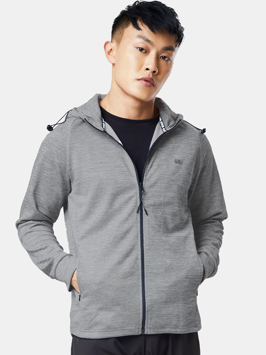 Buy The Souled Store Men Pure Cotton TSS Active Hoodsome Knit Jacket ...