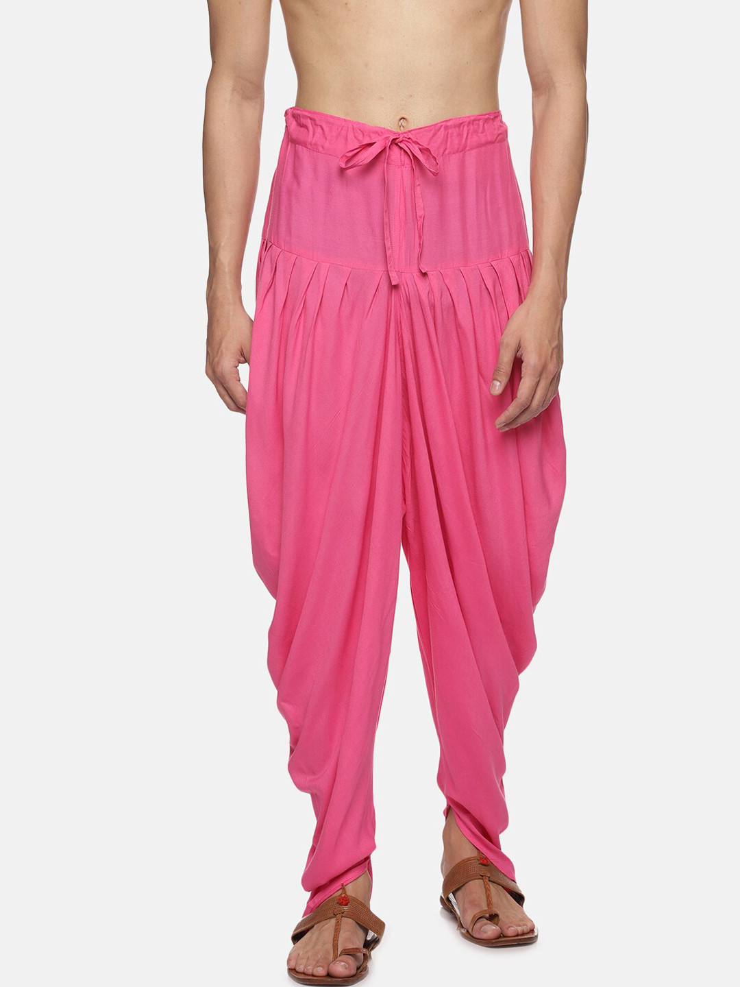 Buy Sethukrishna Men Pink Solid Dhoti Pant - Dhotis for Men 19531846 ...