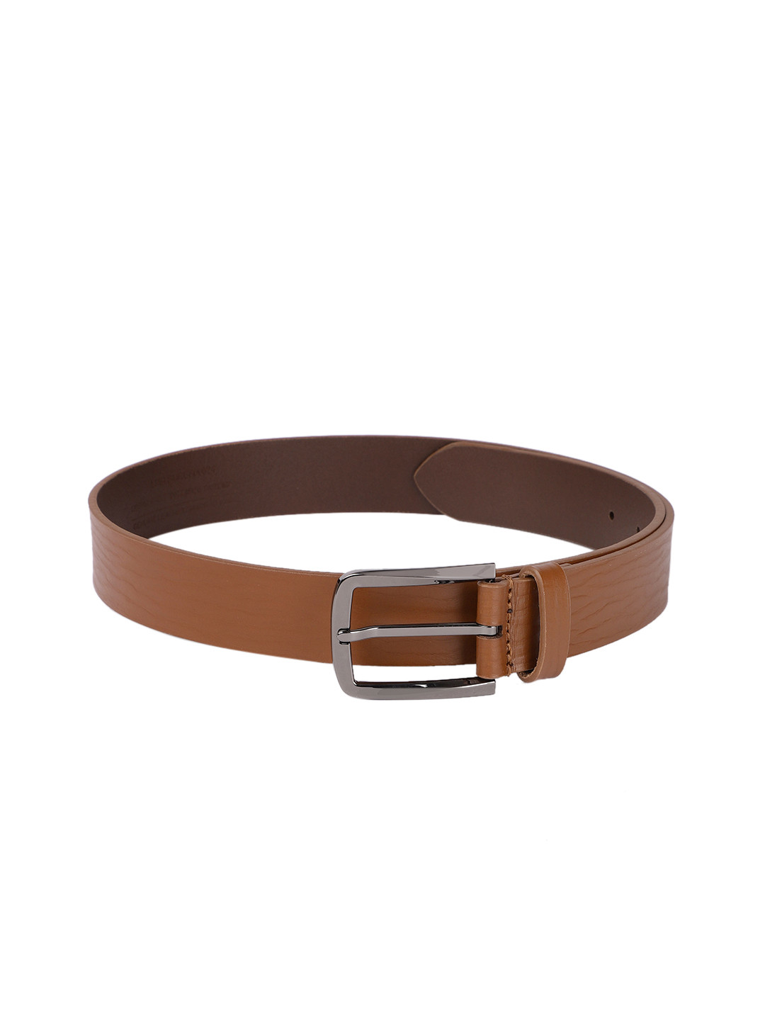 Buy Louis Philippe Men Tan Brown Textured Leather Belt - Belts for Men ...