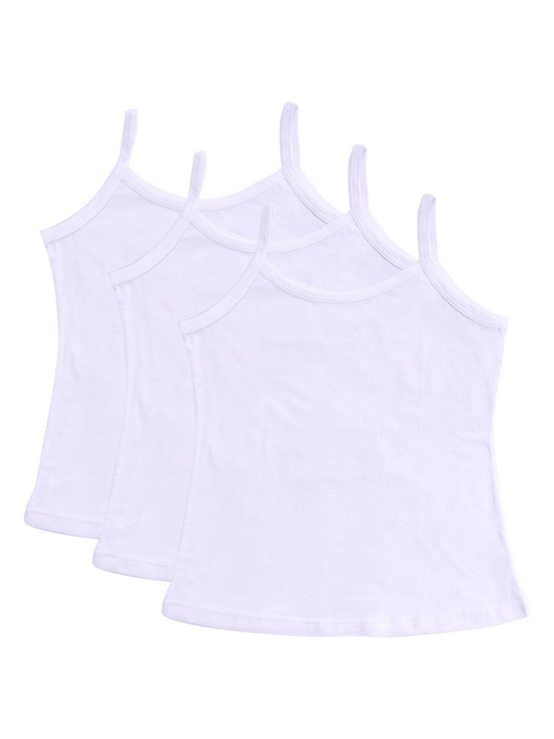 Buy Bodycare Kids Girls Pack Of 3 Solid Innerwear Vests - Innerwear ...