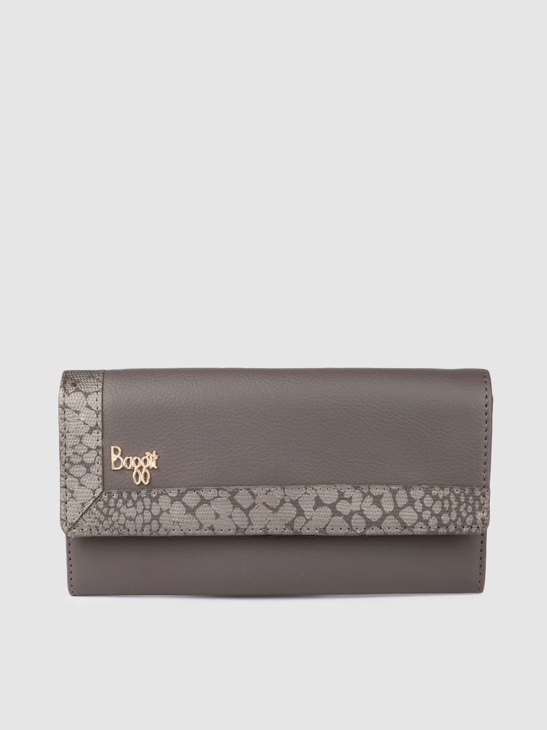 Buy Baggit Women Taupe Solid Envelope Wallet - Wallets for Women ...