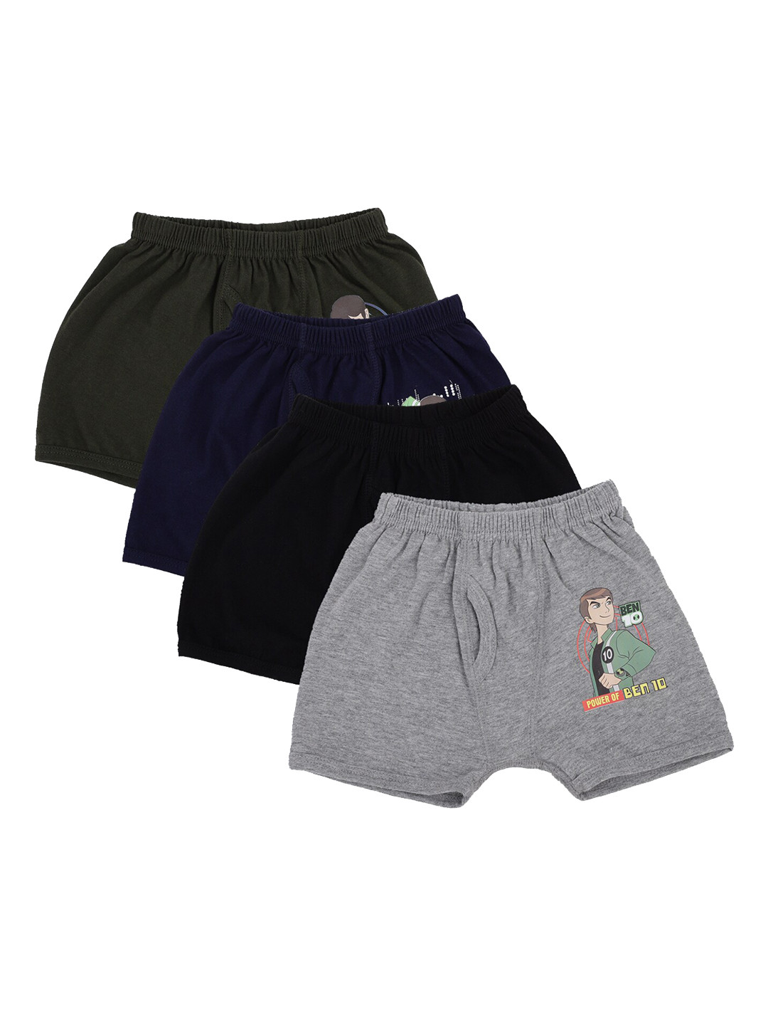 Buy Bodycare Kids Boys Pack Of 4 Assorted Ben 10 Printed Cotton Trunk ...