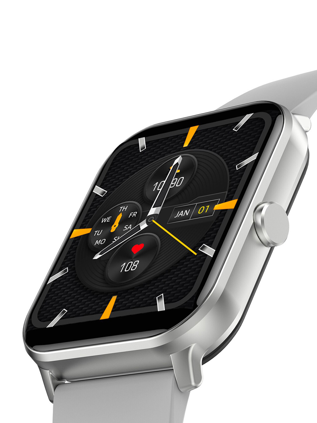 Buy Minix Silver Toned & 1.69 Inch Bluetooth Calling Smart Watch MAX ...