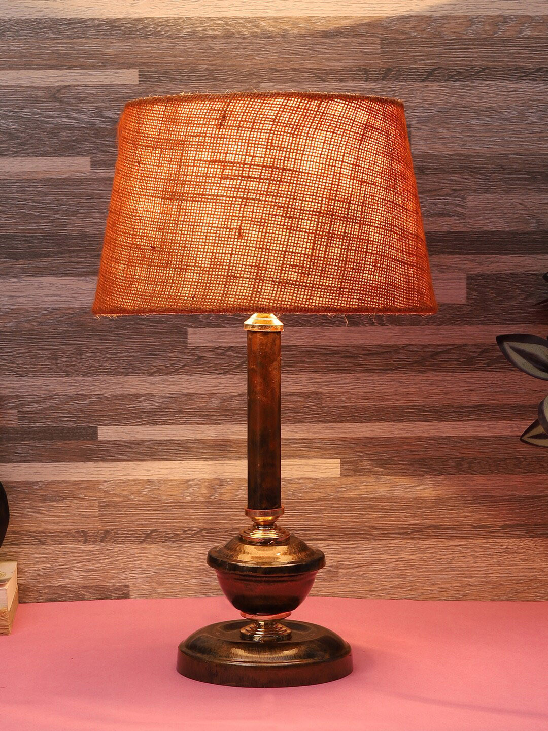 Buy Foziq Copper Toned Solid Contemporary Table Lamps - Table Lamps for ...