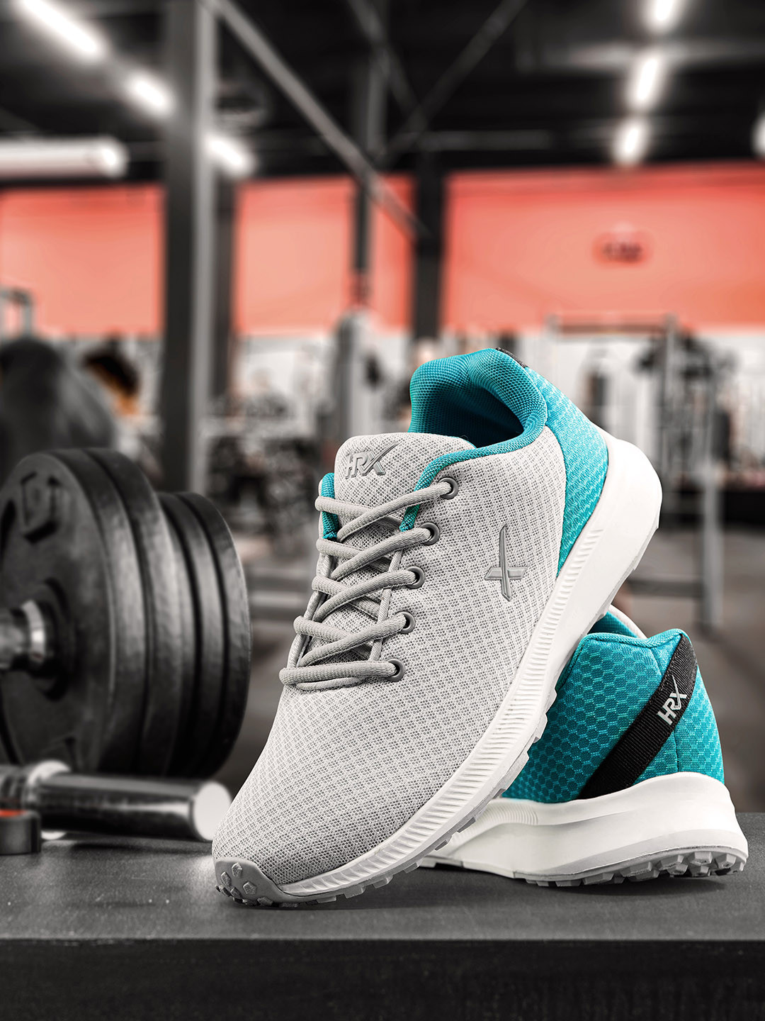 Buy HRX By Hrithik Roshan Men Grey Front Runner Shoe - Sports Shoes for ...