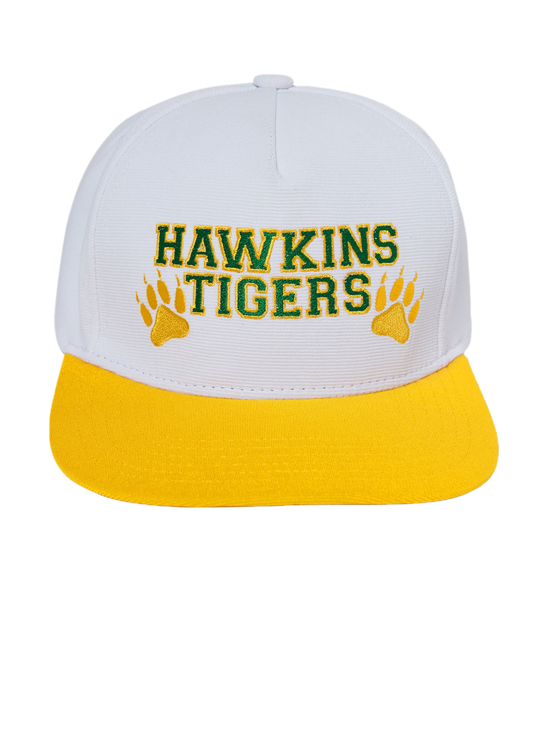 Buy The Souled Store Men White & Yellow Printed Snapback Cap - Caps for ...