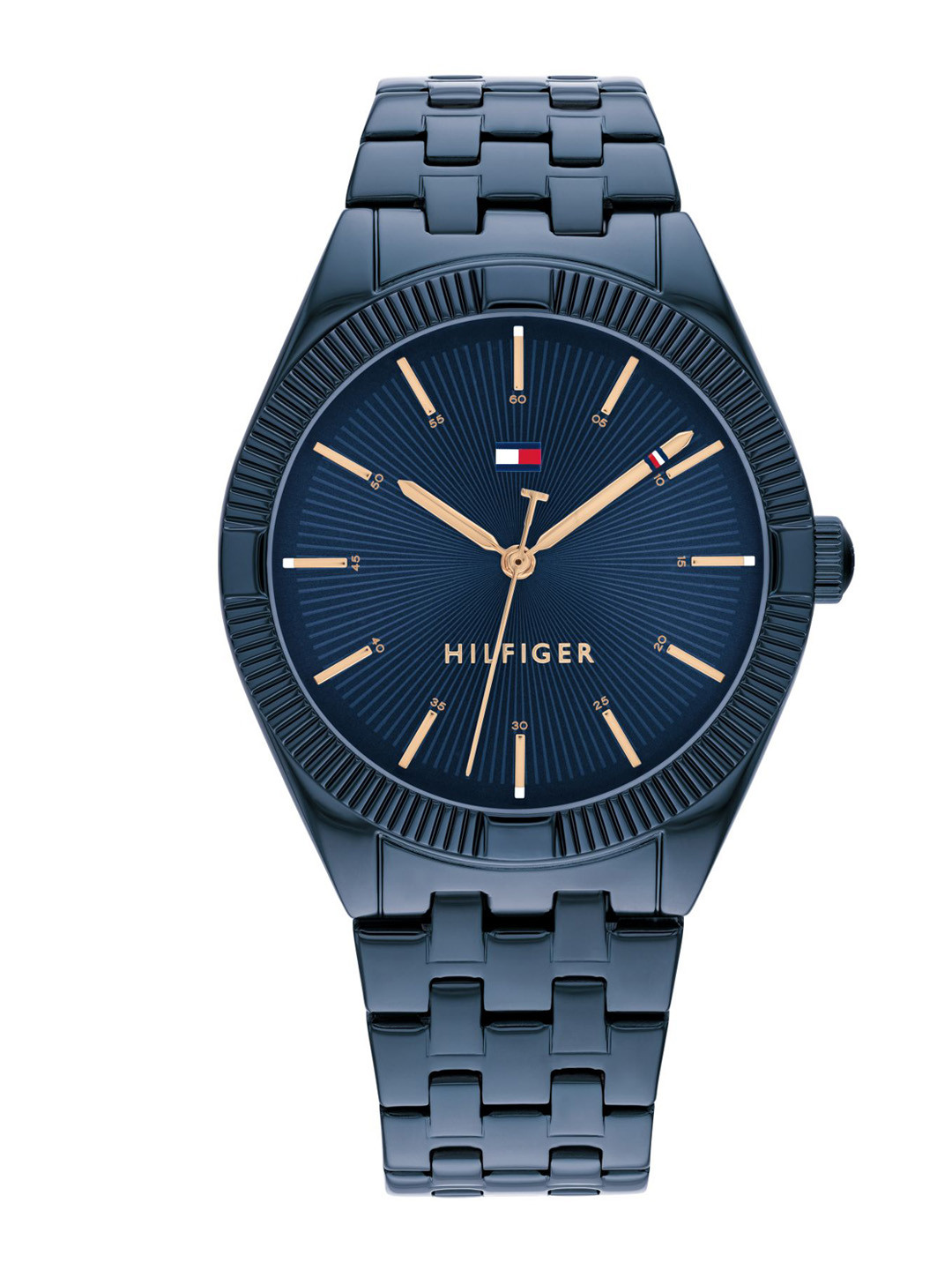 Buy Tommy Hilfiger Women Blue Dial & Blue Stainless Steel Straps ...