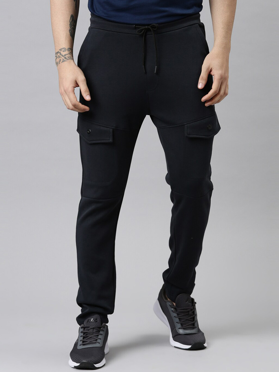 Buy Proline Active Men Grey Solid Track Pants - Track Pants for Men ...