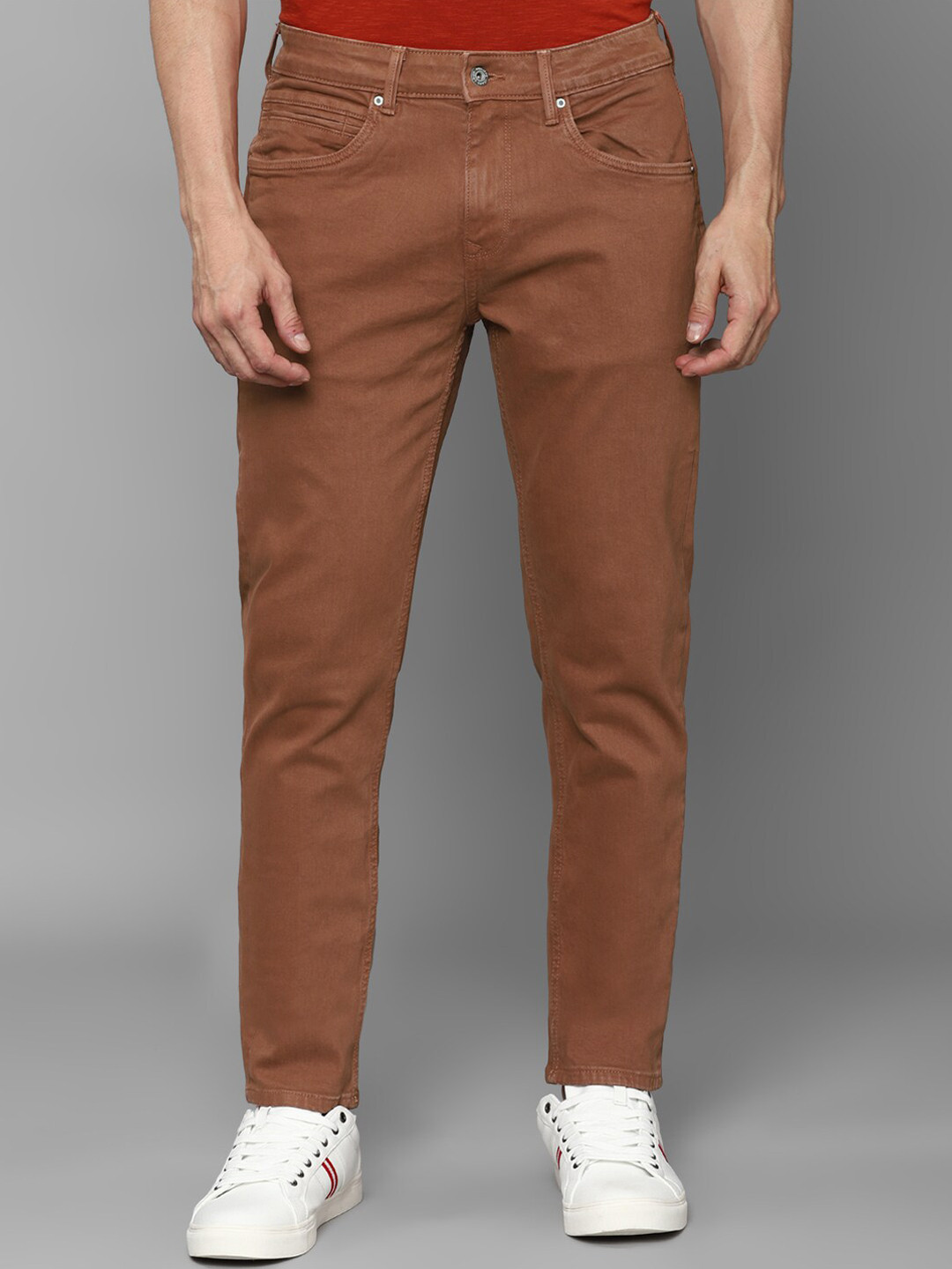Buy Louis Philippe Jeans Men Red Slim Fit Jeans - Jeans for Men ...