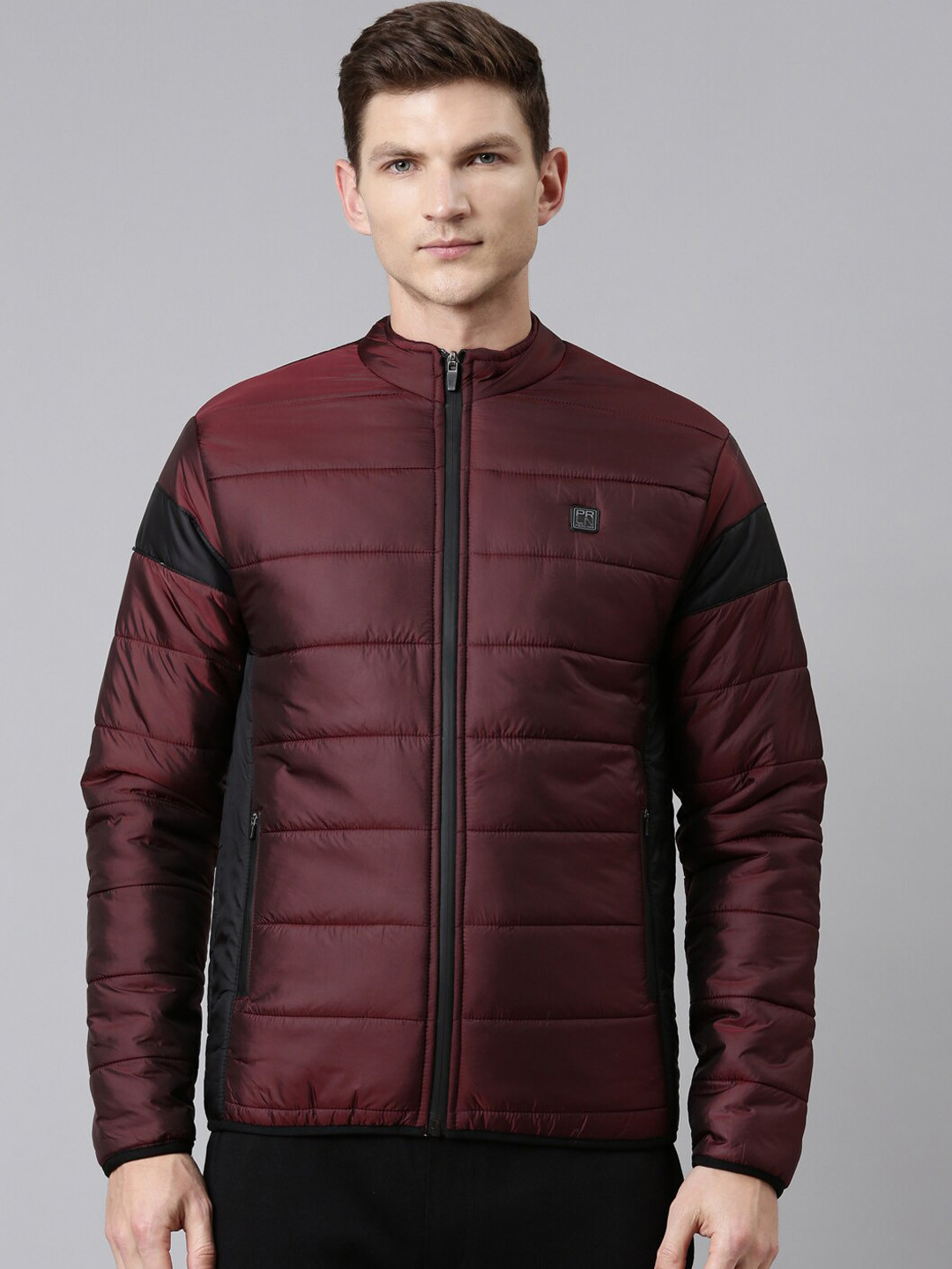 Buy Proline Active Men Maroon Solid Padded Jacket - Jackets for Men ...