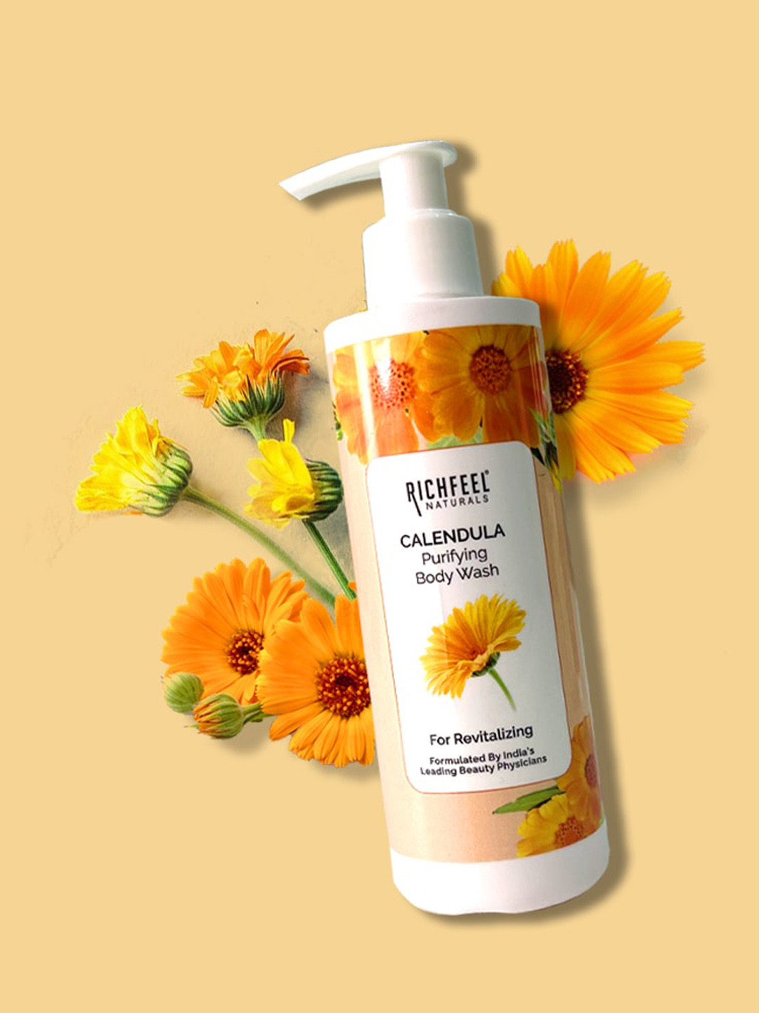 Buy Richfeel Pack Of 2 Orange Calendula Body Wash 200ml - Body Wash And ...