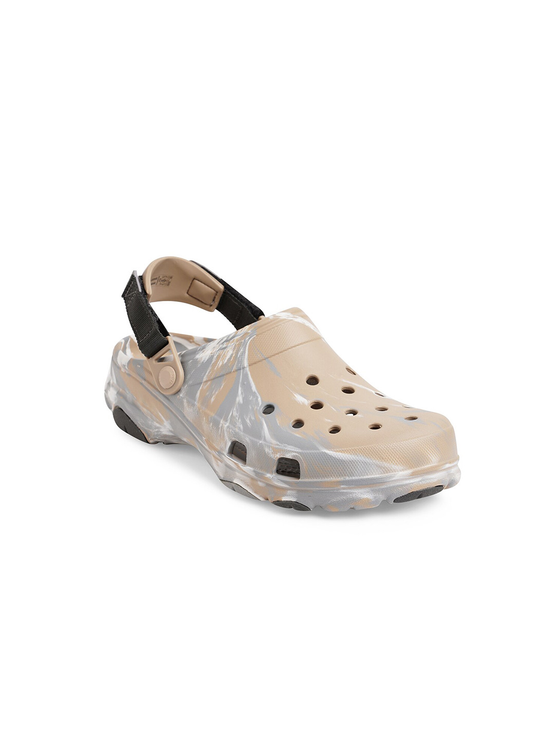 Buy Crocs Unisex Cream Coloured & Grey Clogs Sandals - Sandals for ...