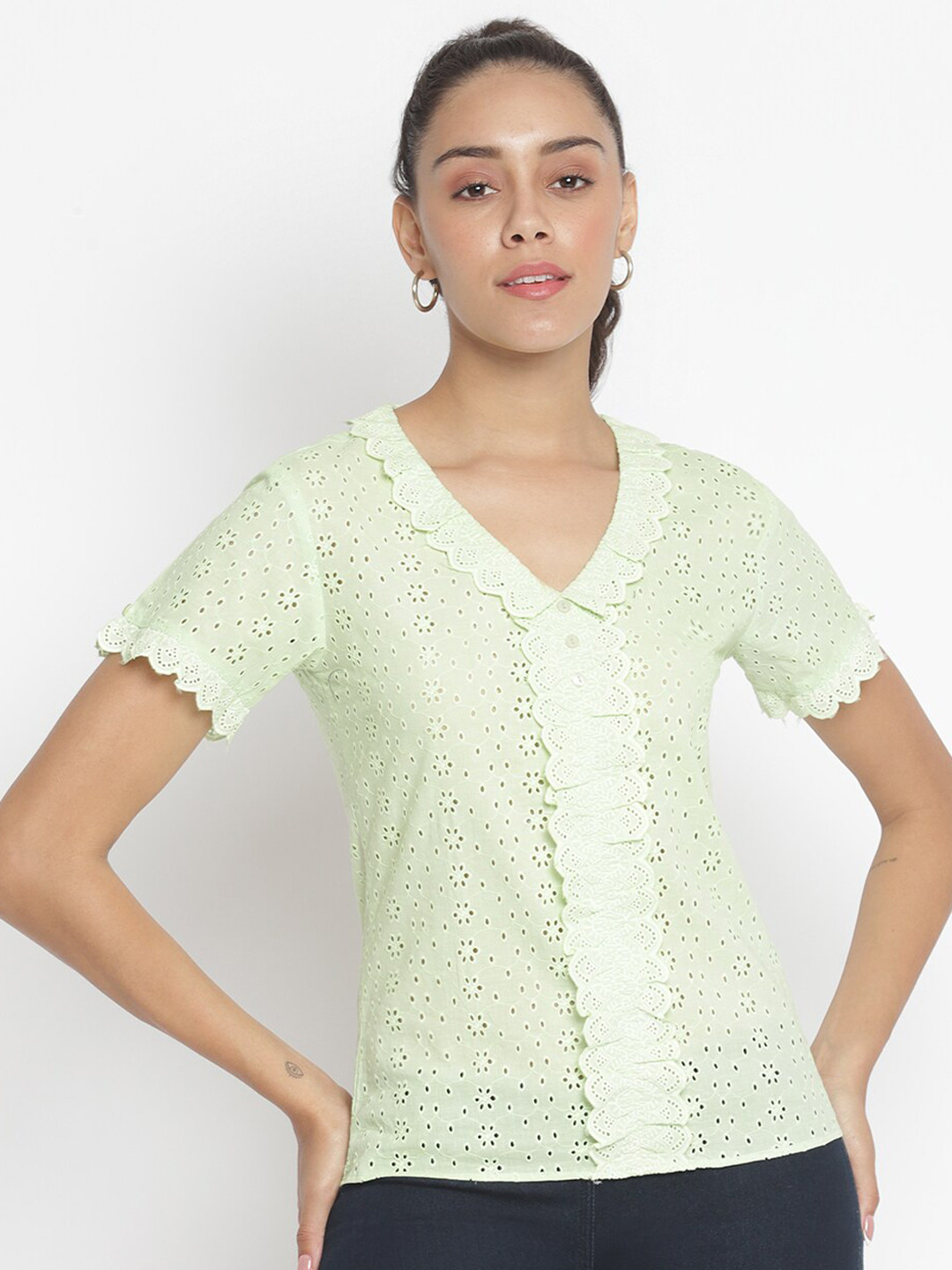 Buy Marc Loire Lime Green Top - Tops for Women 19577426 | Myntra