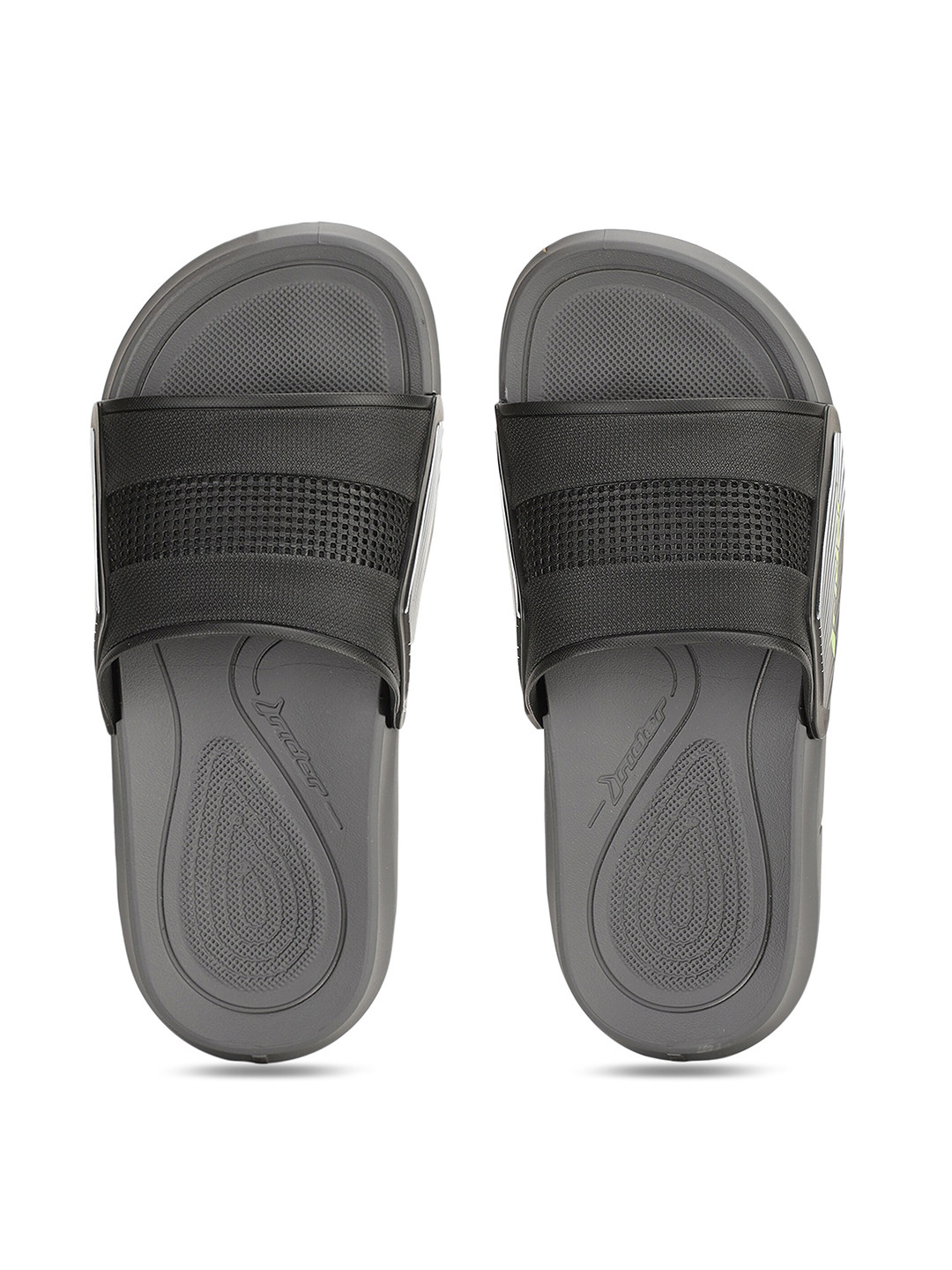 Buy Rider Men Grey Solid Slip On Sliders - Flip Flops for Men 19579206 ...