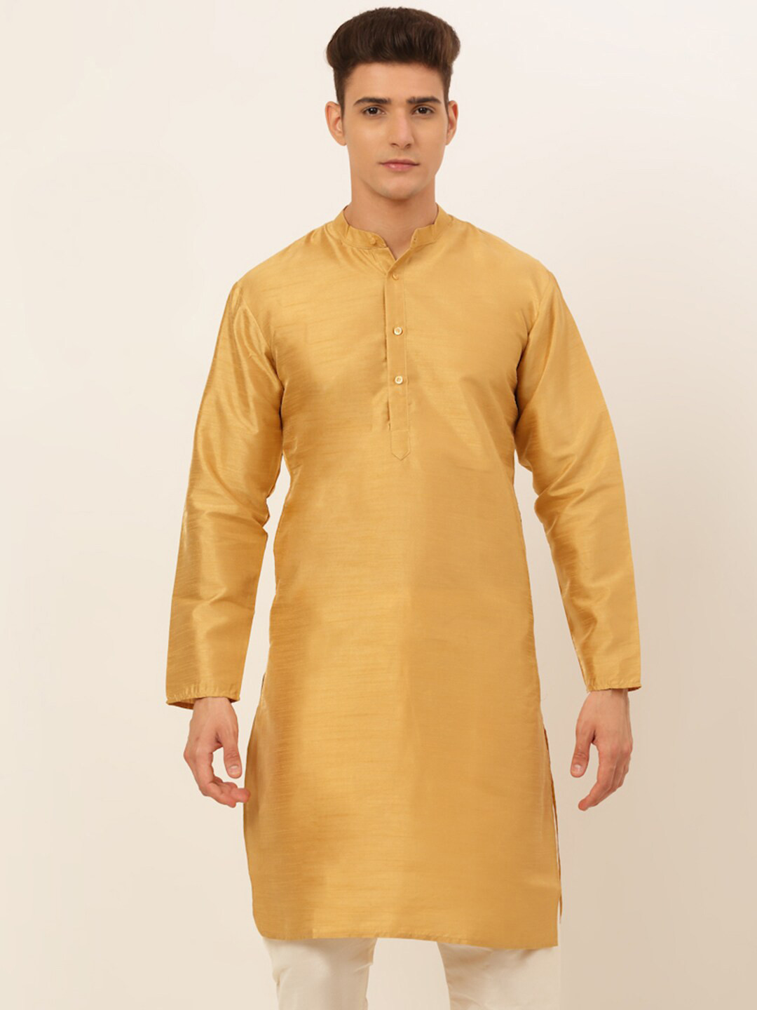 Buy Jompers Men Gold Toned Kurta - Kurtas for Men 19582650 | Myntra