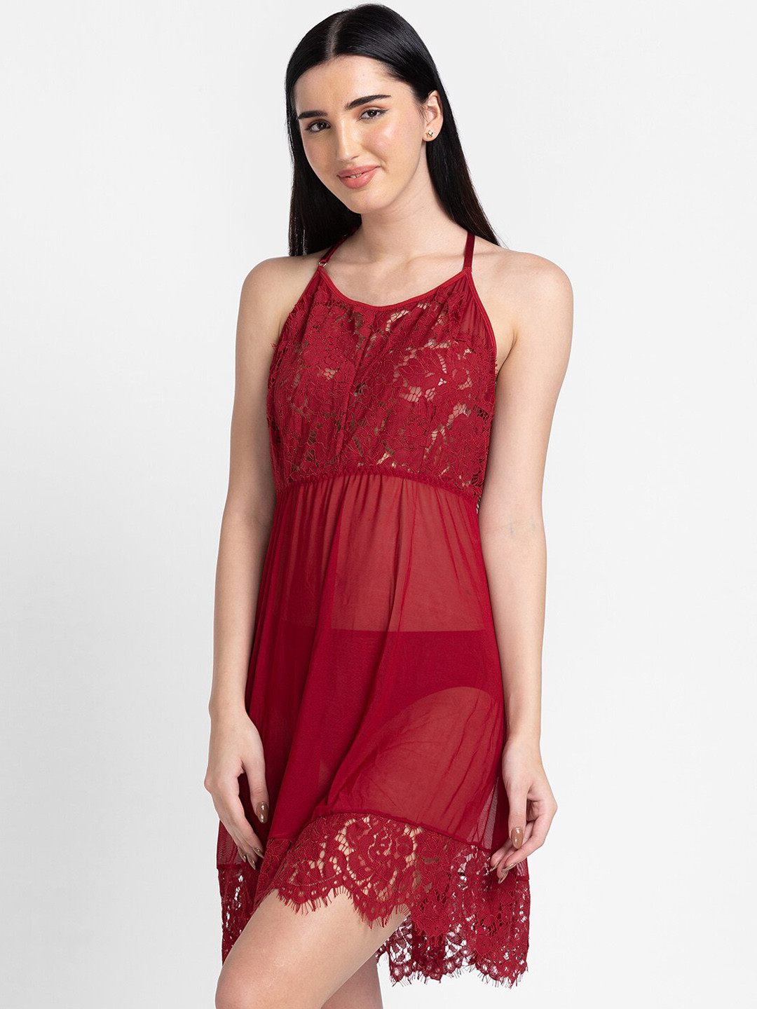 Buy XIN Women Maroon Baby Doll - Baby Dolls for Women 19583410 | Myntra