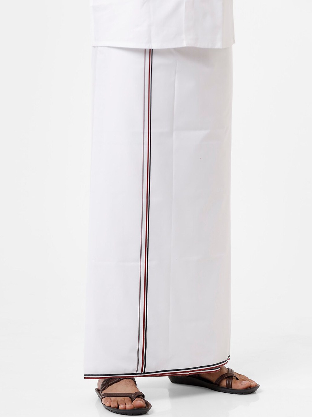 Buy Ramraj Men Cotton White Solid ADMK Party Political Single Layer ...