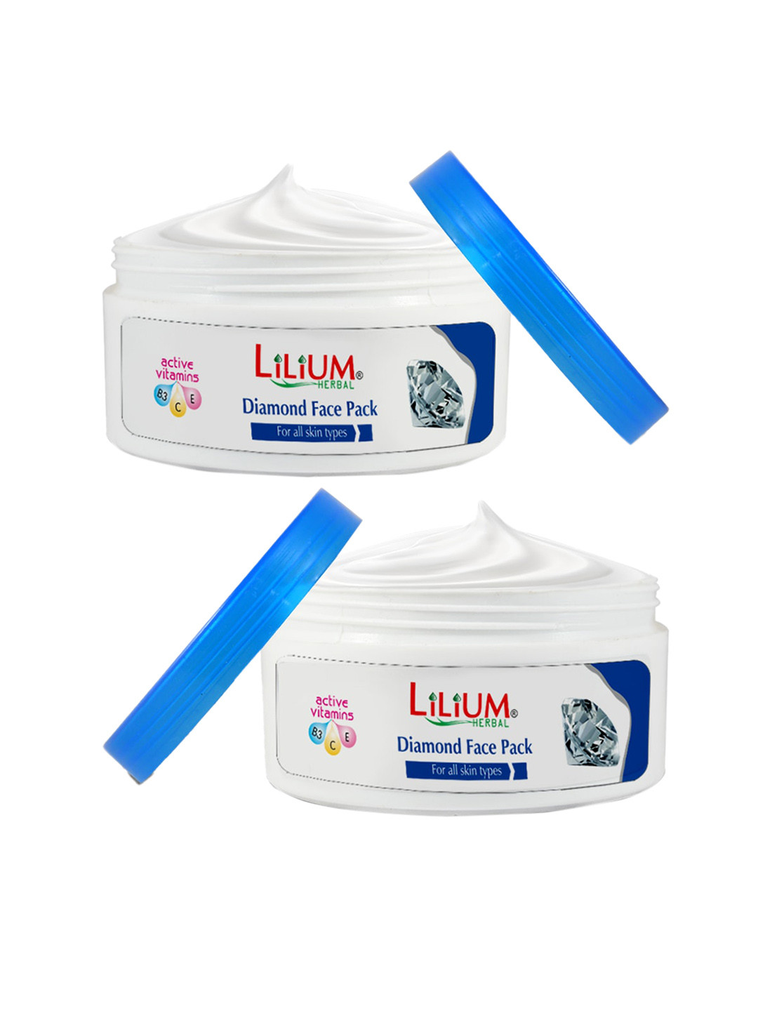 Buy Lilium Set Of 2 Herbal Diamond Face Pack 200ml - Face Wash And Cleanser for Women 19587098 ...