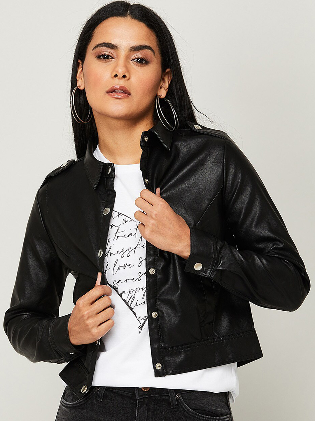 Buy Ginger By Lifestyle Women Black Tailored Jacket - Jackets for Women ...