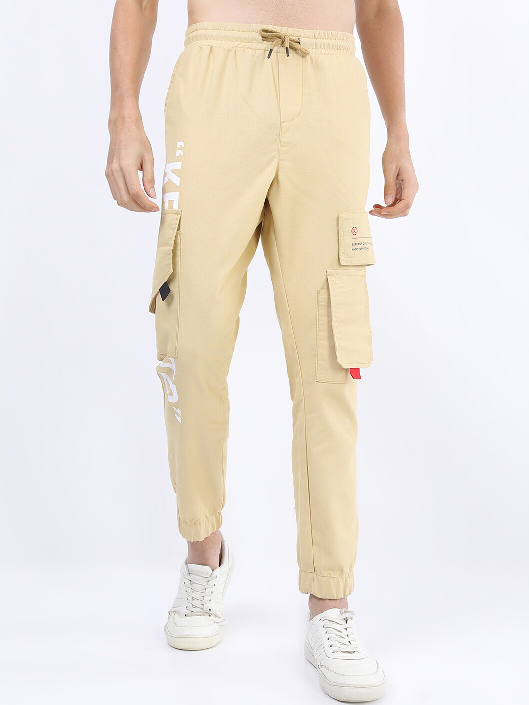 Buy KETCH Men Beige Joggers Trousers - Trousers for Men 19587846 | Myntra