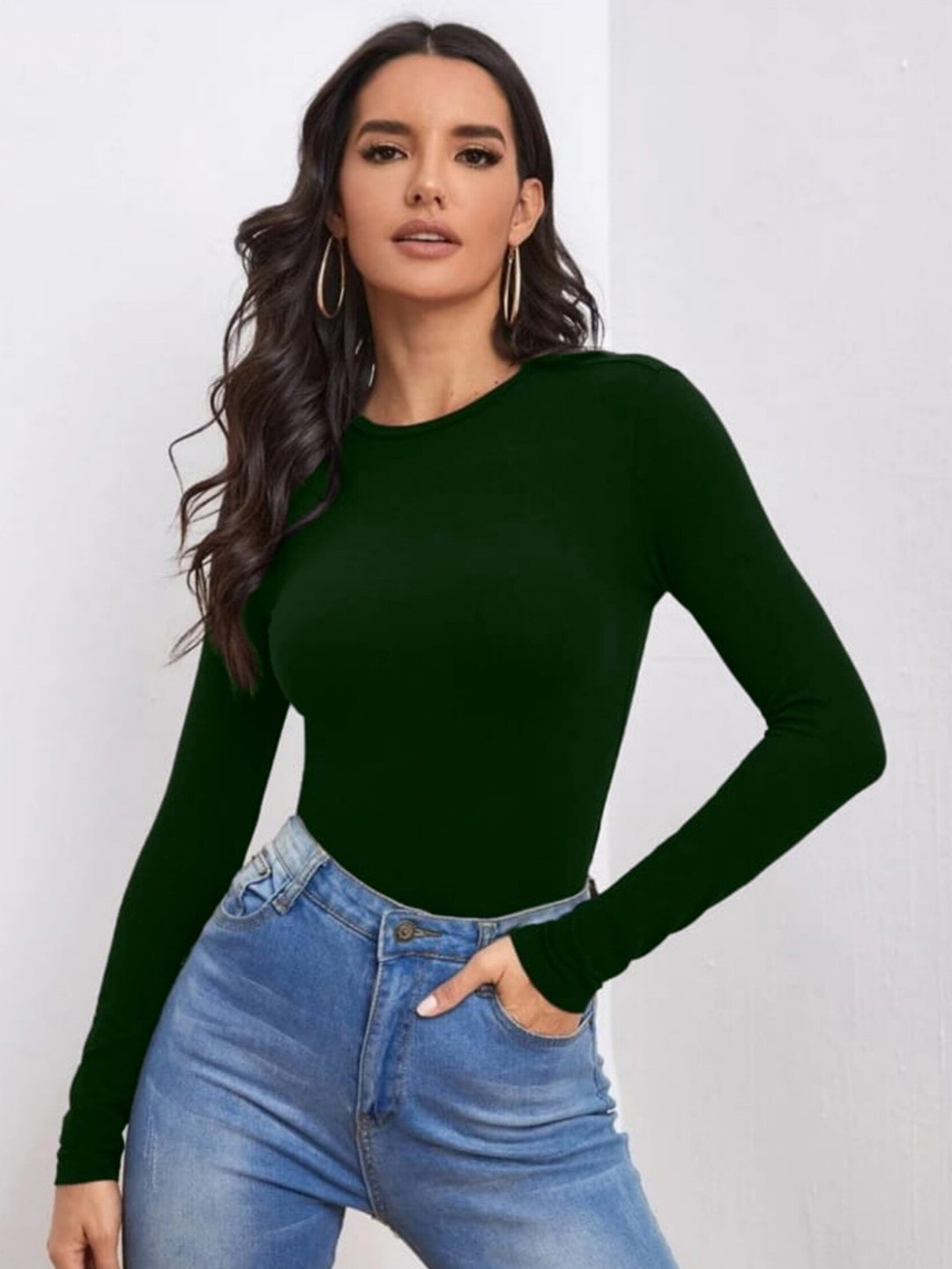Buy Dream Beauty Fashion Green Solid Top - Tops for Women 19594250 | Myntra