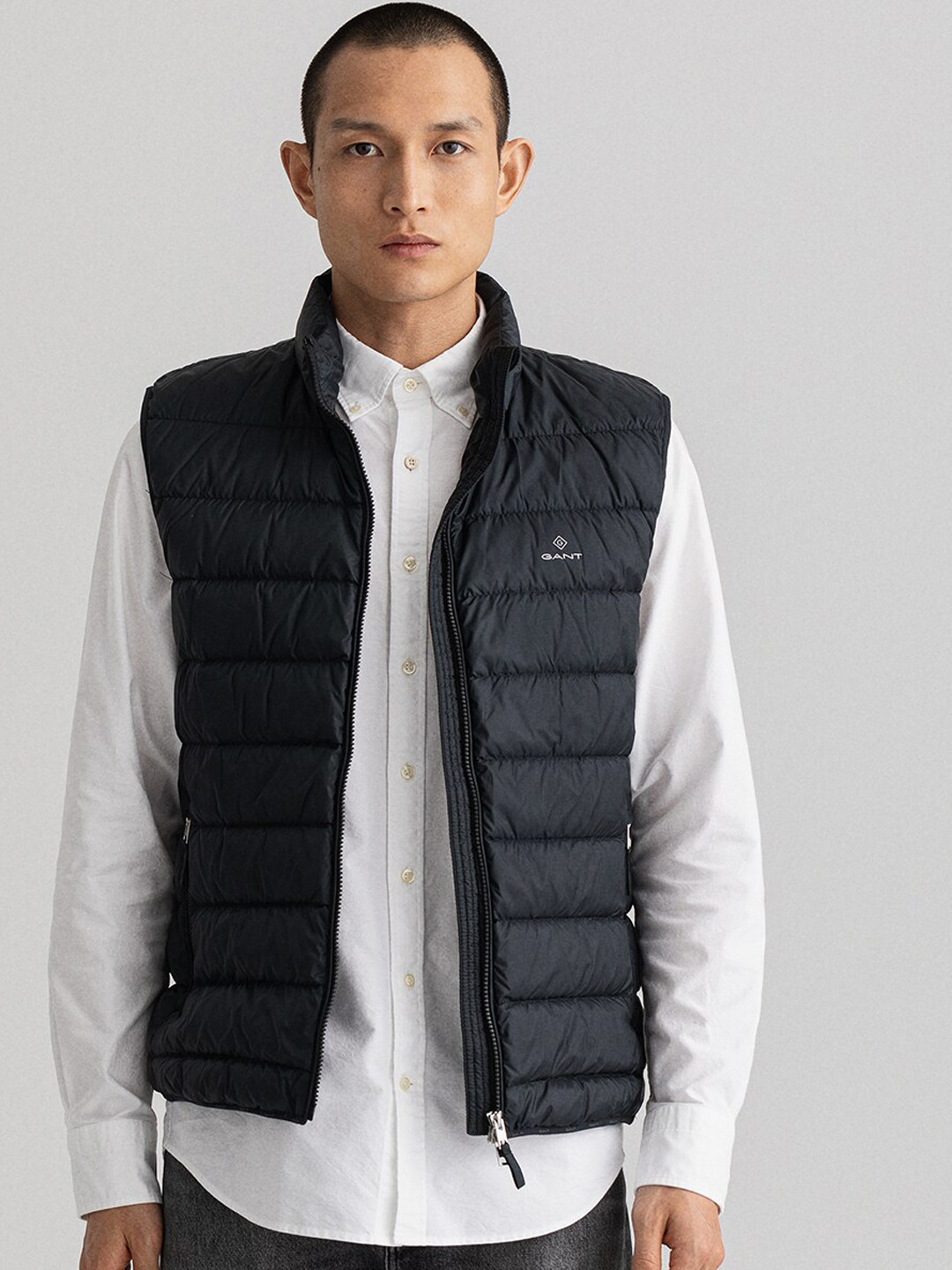 Buy GANT Men Black Solid Puffer Jacket - Jackets for Men 19600498 | Myntra