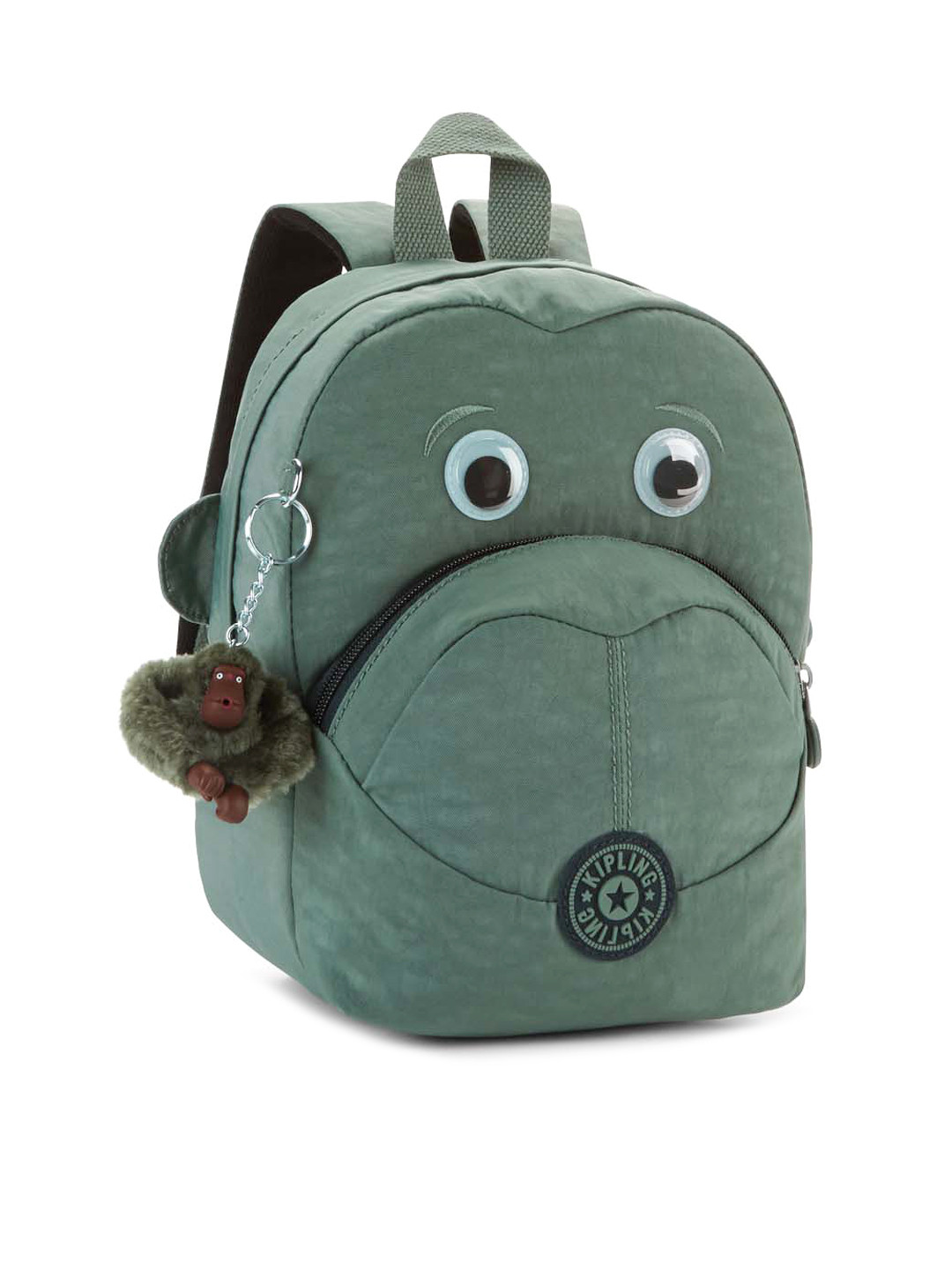Buy Kipling Kids Green Solid Backpack With Key Ring - Backpacks for ...