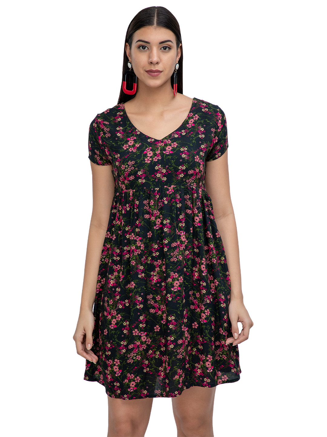 Buy Athah Black & Red Floral Dress - Dresses for Women 19607012 | Myntra
