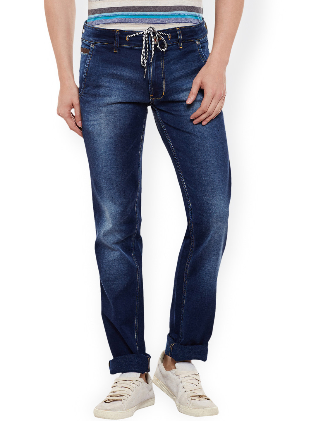 Buy Numero Uno Men Blue Slim Fit Low Rise Stretchable Jeans - Jeans for ...