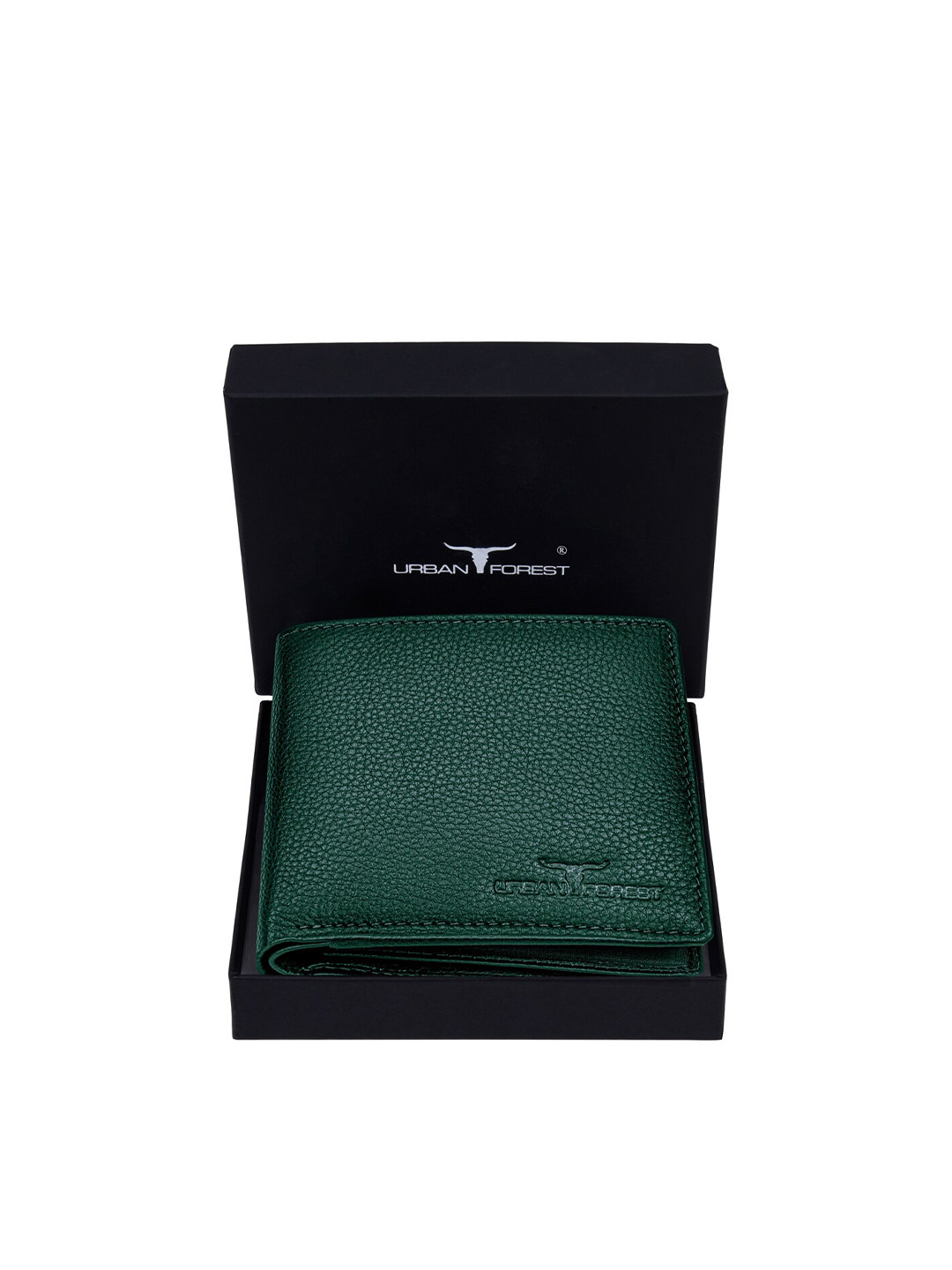 Buy URBAN FOREST Men Green Leather Two Fold Wallet - Wallets for Men ...
