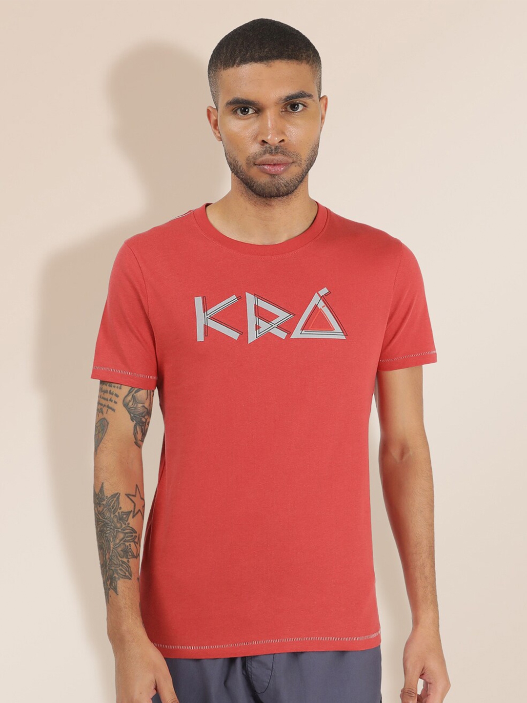 Buy KRA Men Red Typography Printed T Shirt - Tshirts for Men 19614312 ... Buy KRA Men Red Typography Printed T Shirt - Tshirts for Men 19614312 ...