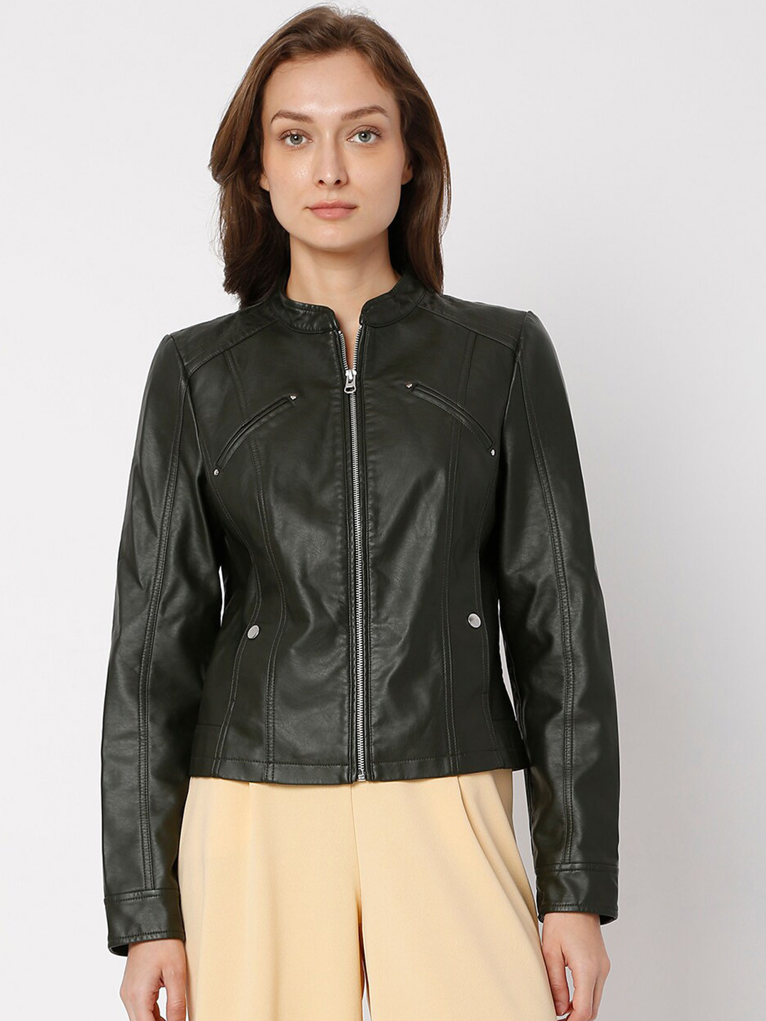 Buy Vero Moda Women Black Tailored Crop Jacket - Jackets for Women ...