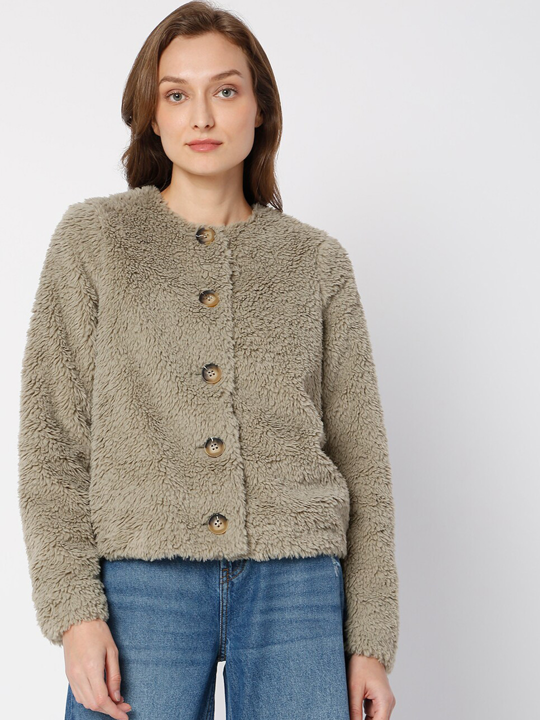 Buy Vero Moda Women Olive Green Tailored Jacket - Jackets for Women ...