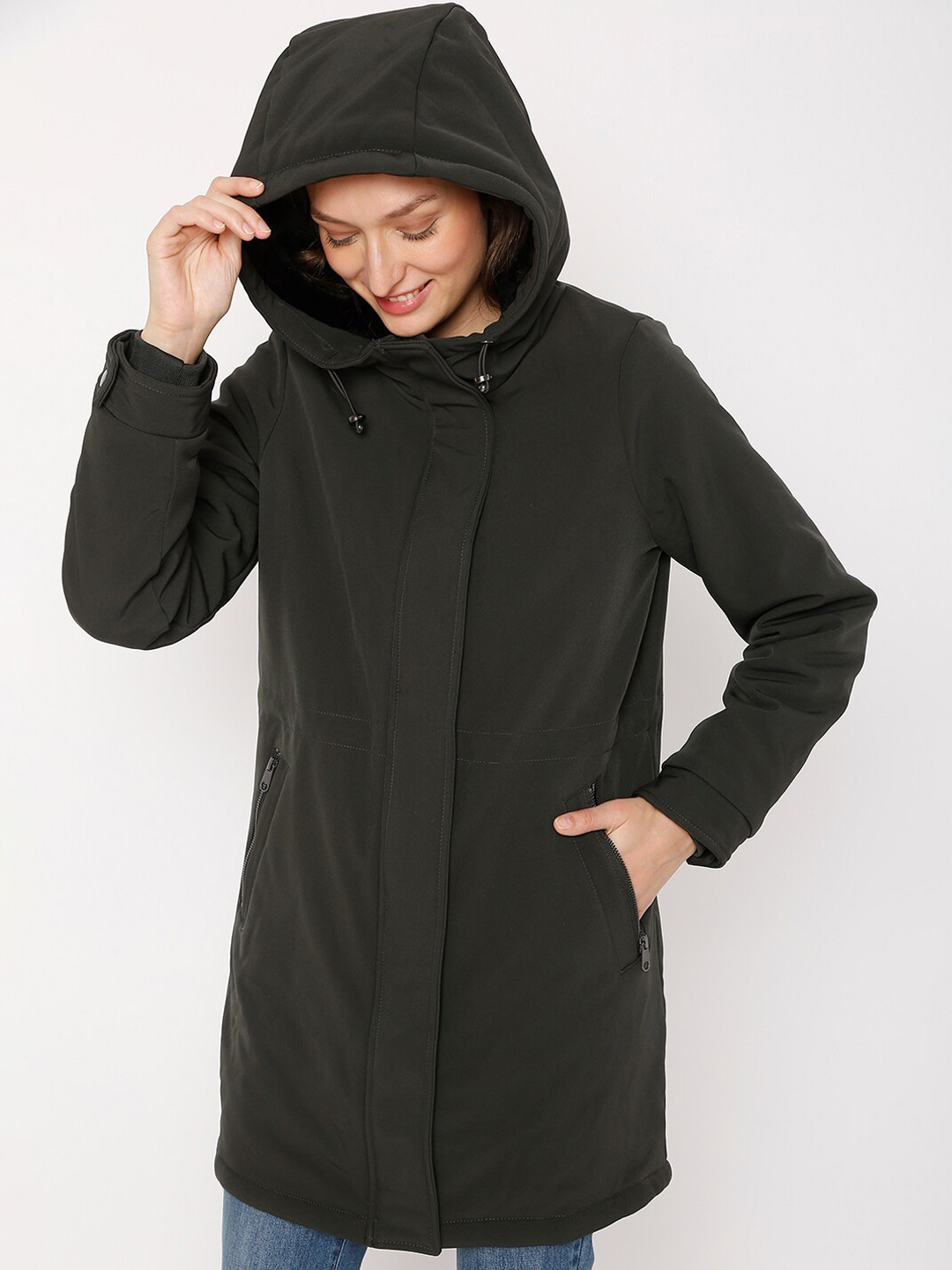 Buy Vero Moda Women Black Tailored Longline Jacket - Jackets for Women ...