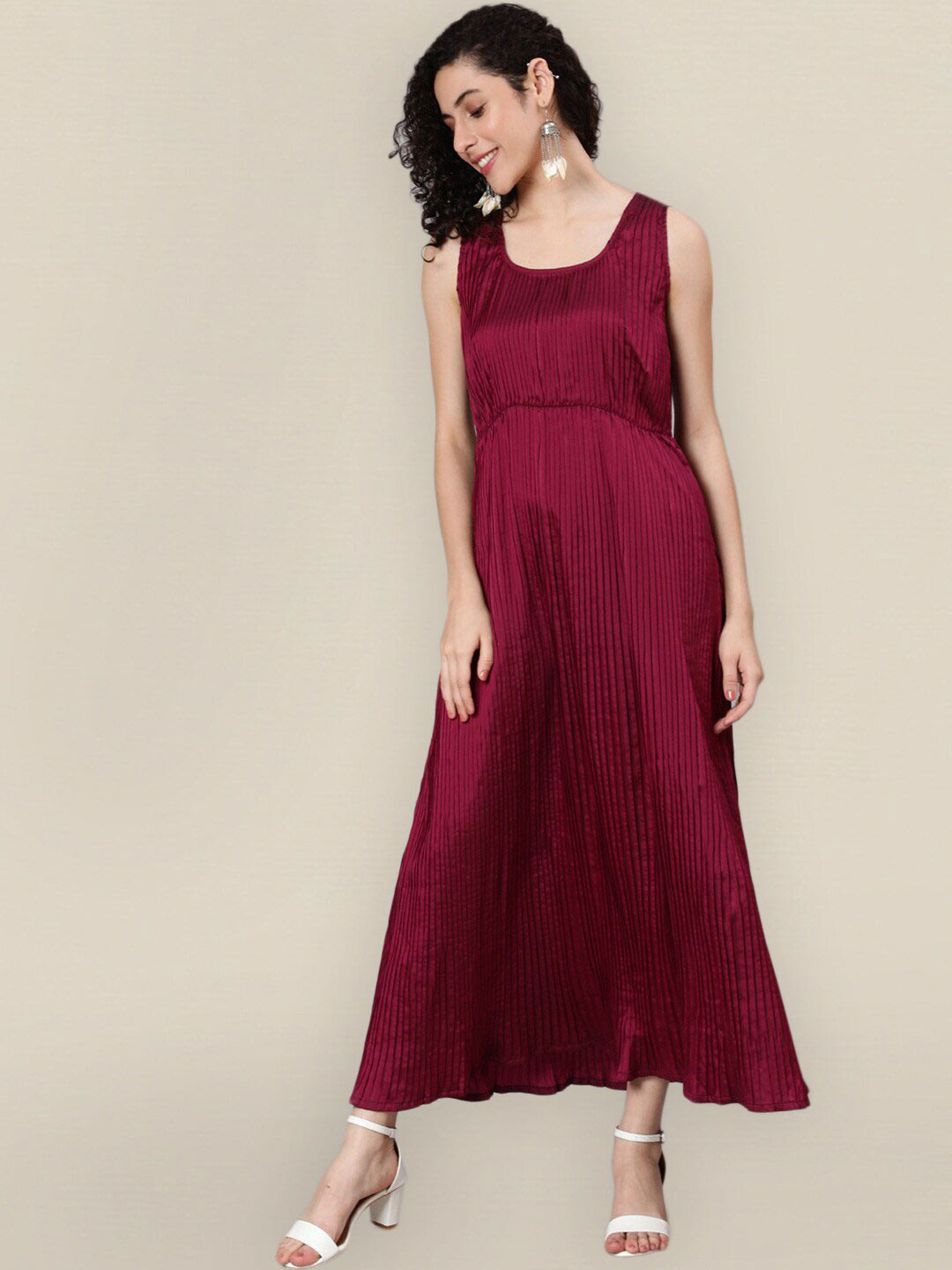 Buy Sangria Magenta Maxi Dress - Ethnic Dresses for Women 19624288 | Myntra