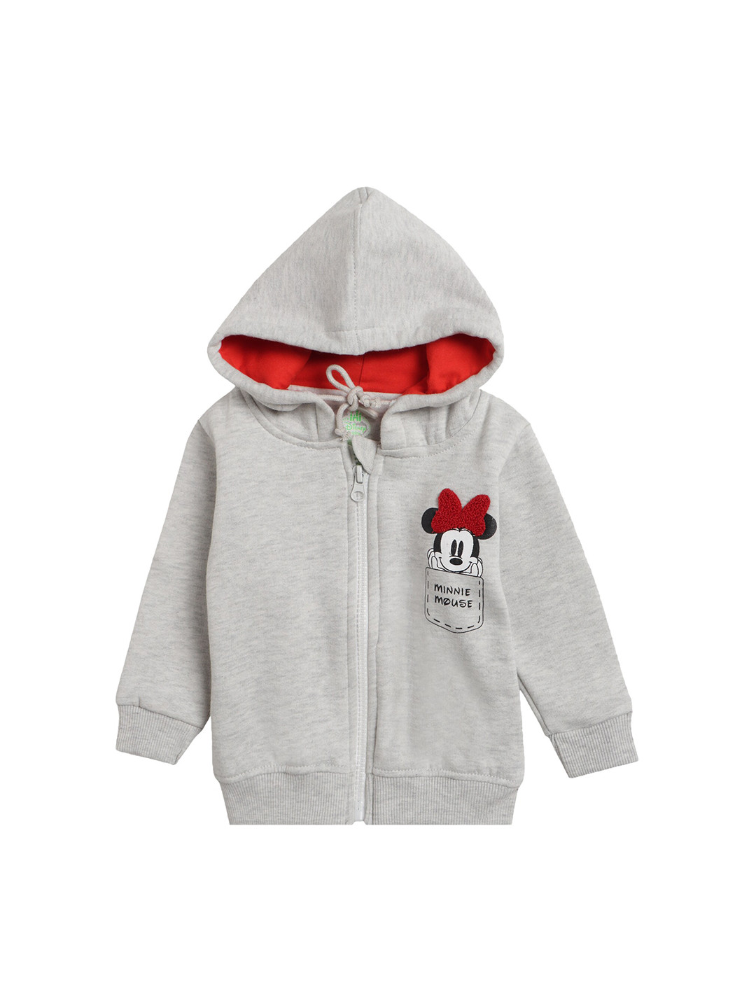Buy Bodycare Kids Girls Grey Minnie Mouse Lightweight Bomber Jacket ...
