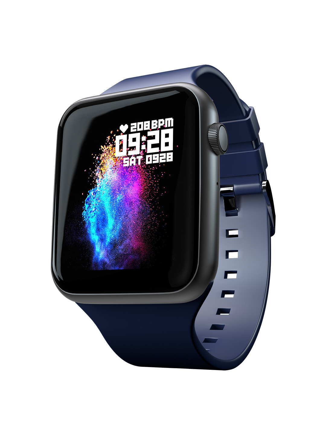 Buy Fire Boltt Unisex Navy Blue Ring Bluetooth Calling Smartwatch With ...