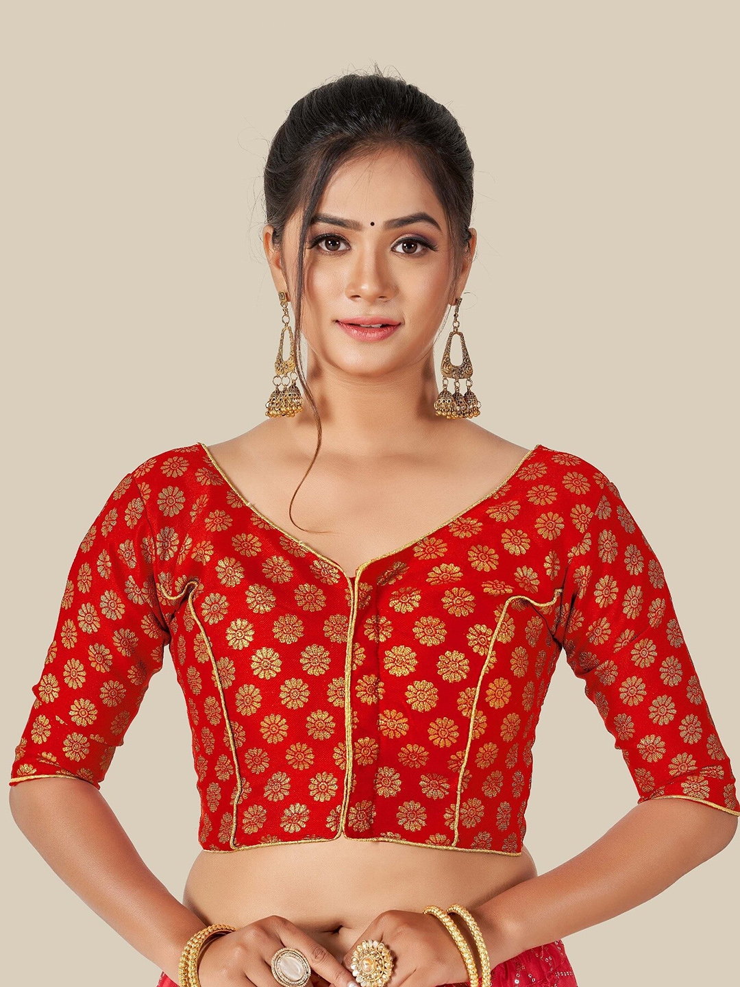 Buy HIMRISE Women Red Woven Design Saree Blouse - Saree Blouse for ... Buy HIMRISE Women Red Woven Design Saree Blouse - Saree Blouse for ...