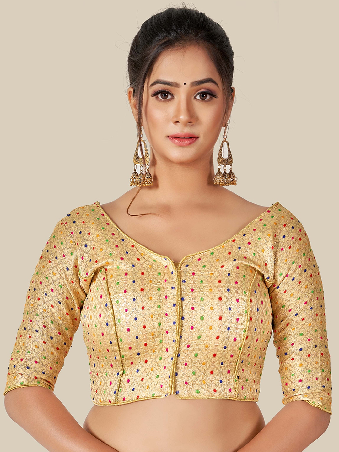 Buy HIMRISE Women Golden Woven Design Saree Blouse - Saree Blouse for ... Buy HIMRISE Women Golden Woven Design Saree Blouse - Saree Blouse for ...